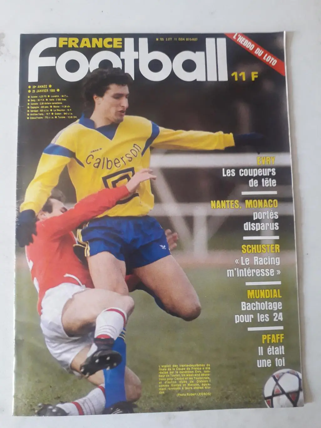 France Football 1986 nr 2077