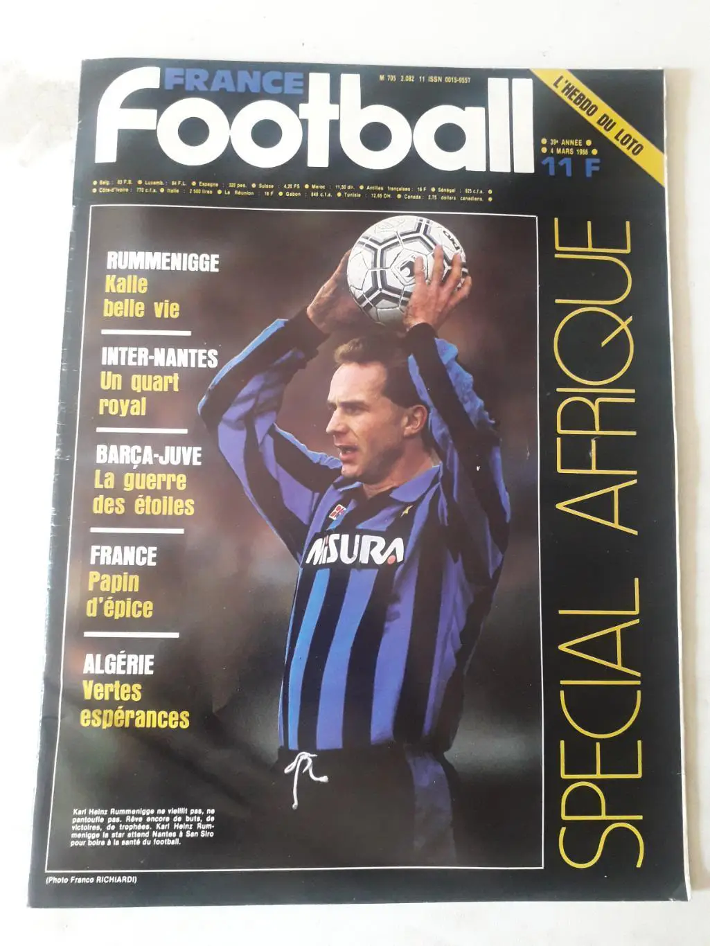 France Football 1986 nr 2082