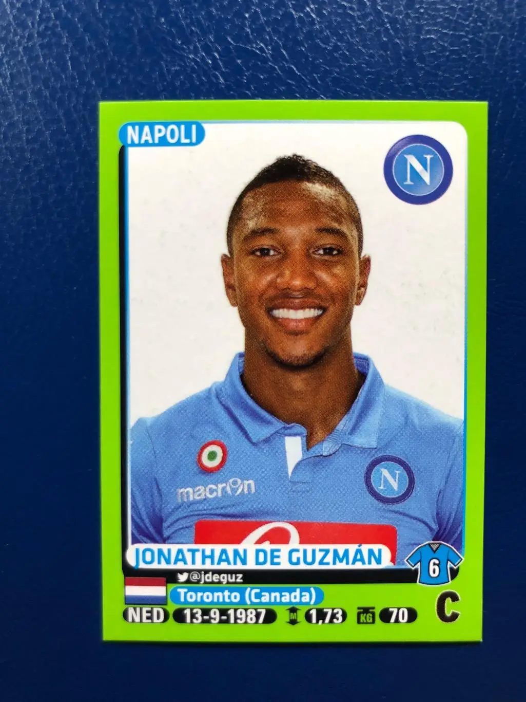 Наклейка Jonathan De Guzman Napoli