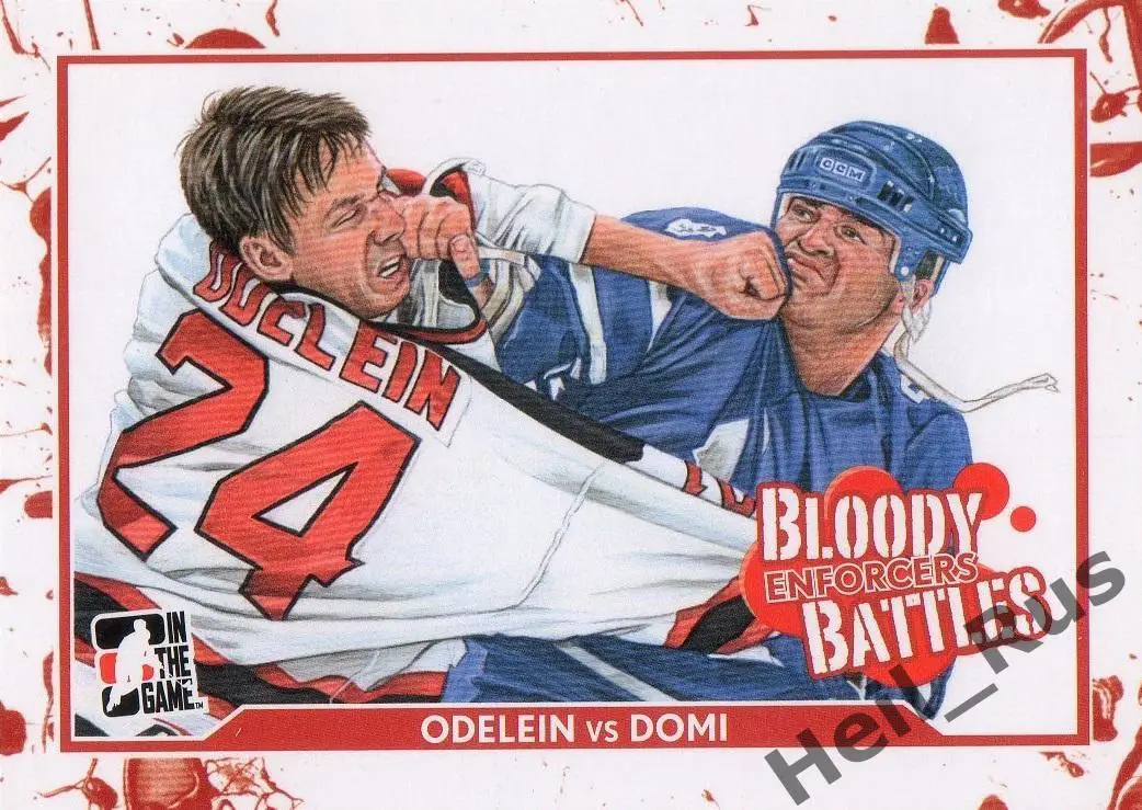 Хоккей Карточка Lyle Odelein Лайл Оделайн Tie Domi Тай Доми НХЛ NHL