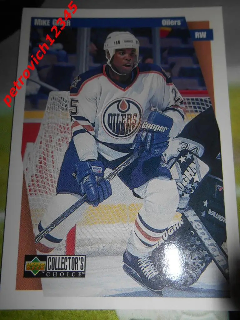 хоккей карточка = Mike Grier Edmonton Oilers