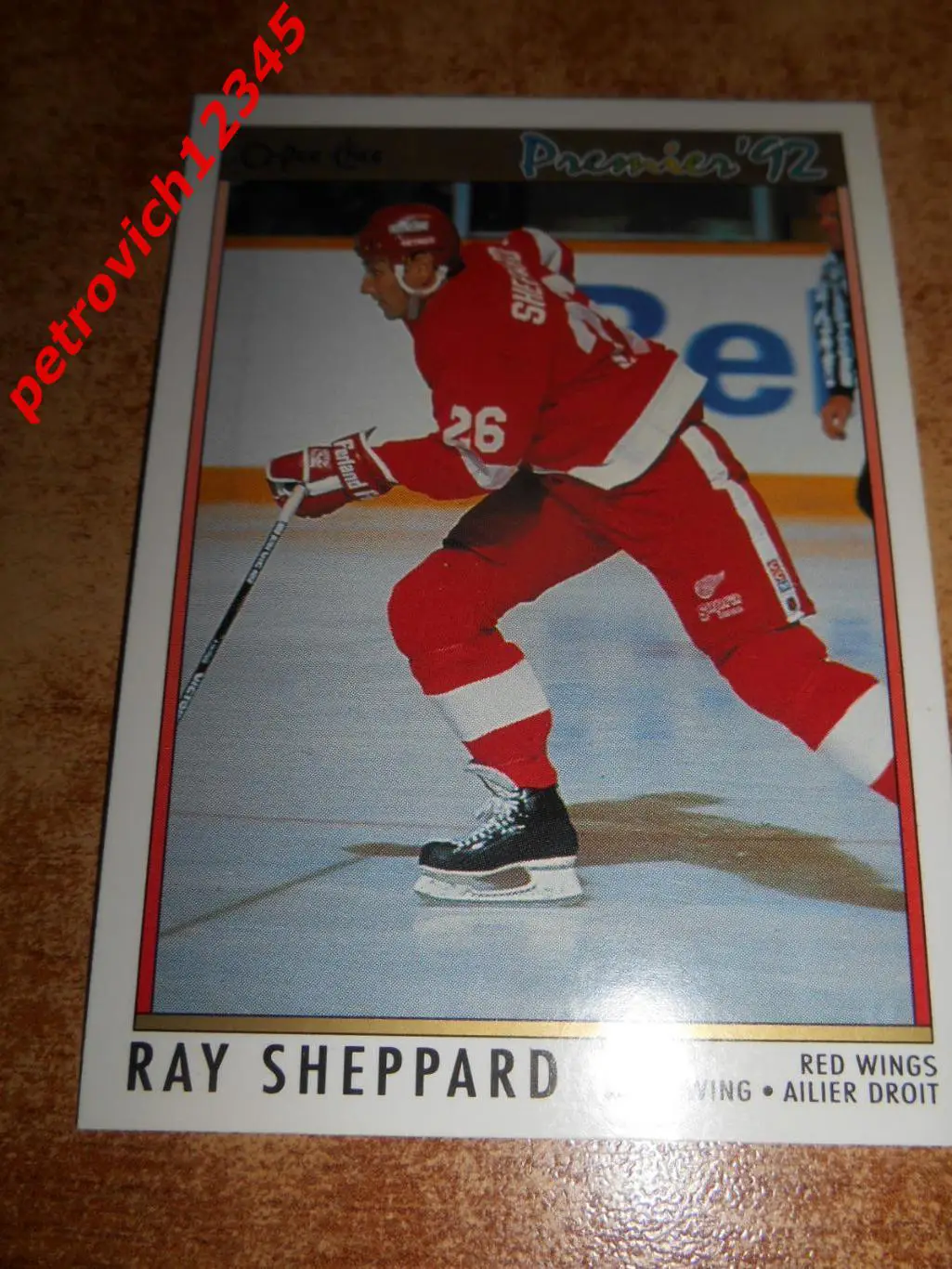 хоккей карточка = 2 Ray Sheppard Detroit Red Wings